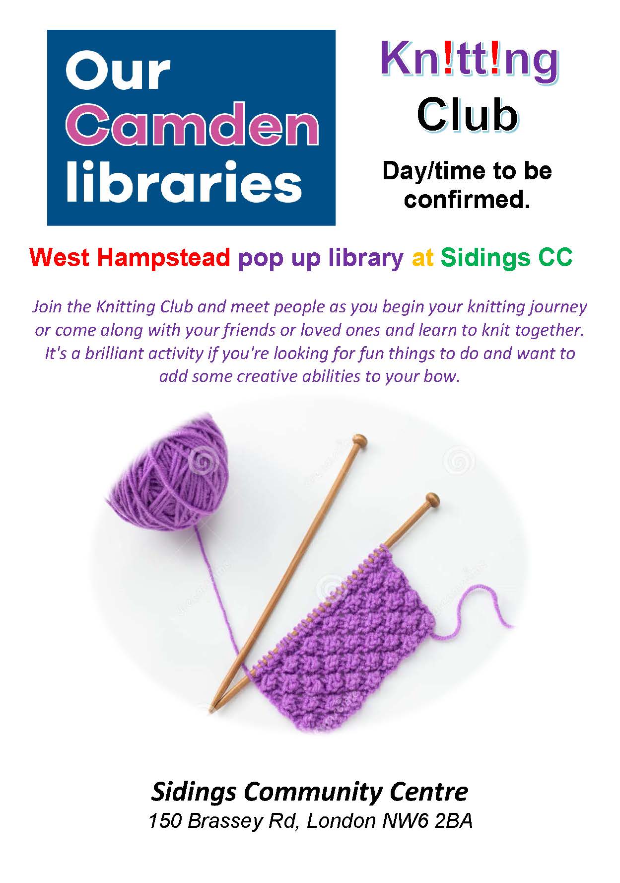 West Hampstead Pop Up Library @ Sidings Community Centre – Serving West ...