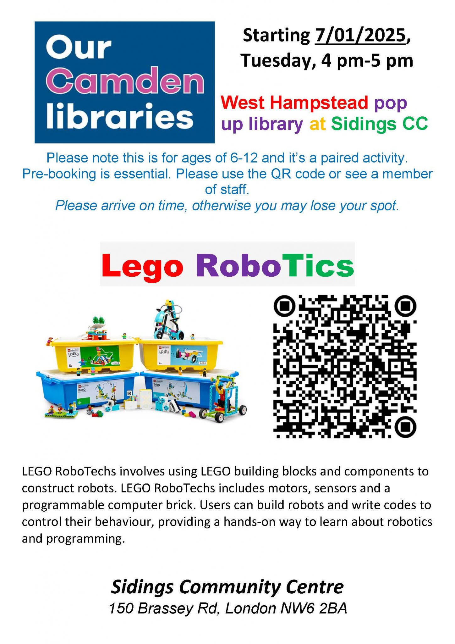 West Hampstead Pop Up Library @ Sidings Community Centre – Serving West ...